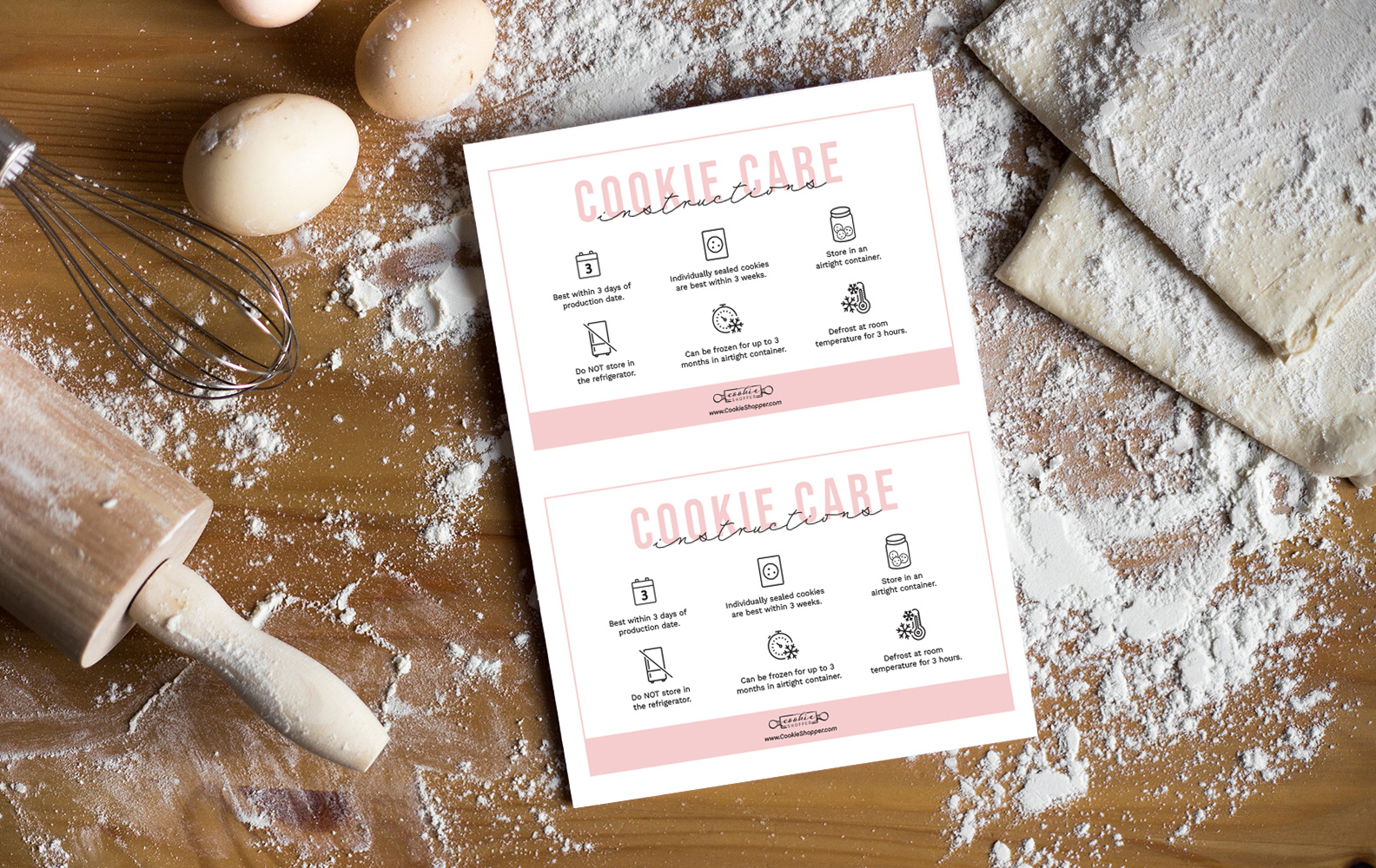 "Cookie Care Card" Printable File - Cookie Shopper
